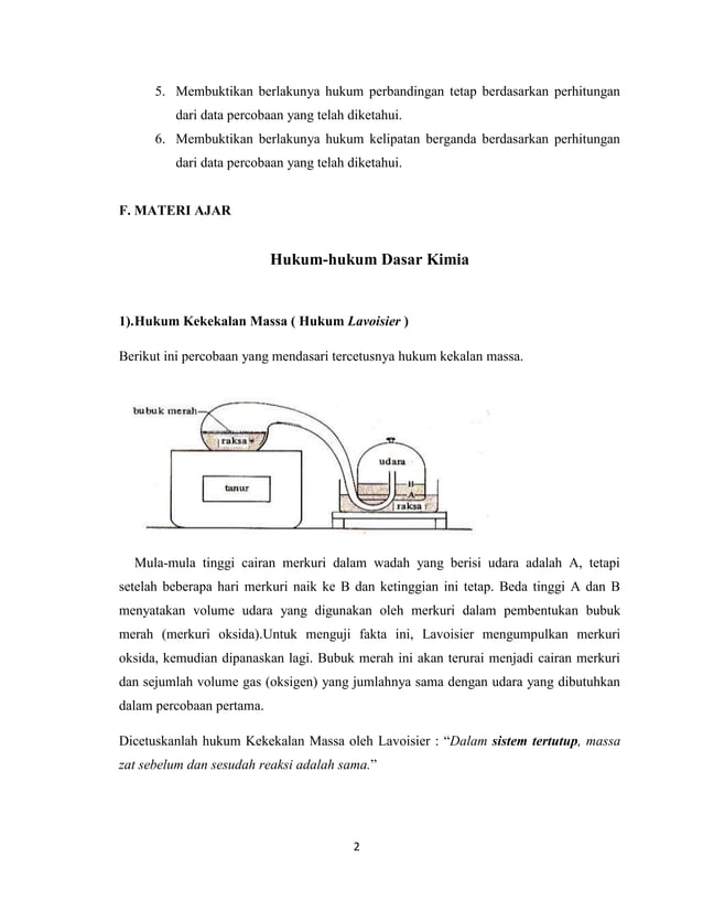 2 rpp hukum-hukum dasar kimia | DOCX