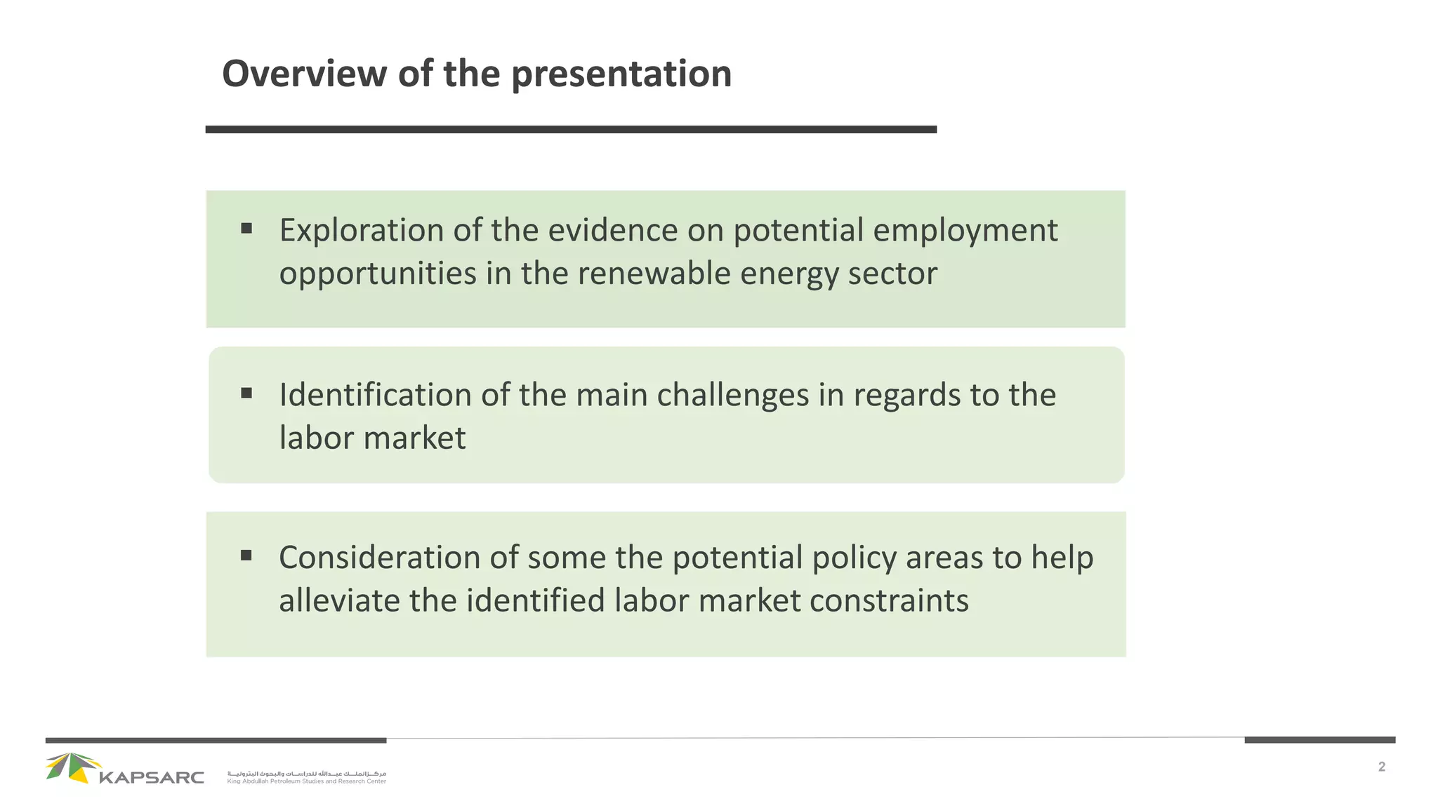 Energy Renewables and Employment: Opportunities and Constraints | PDF