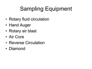 Sampling technique for ore minerals | PPT
