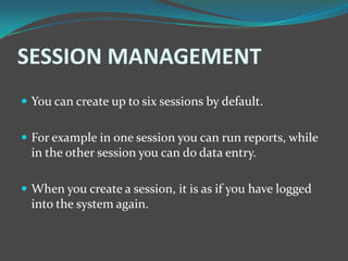 Lesson 2.Sap Session | PPT