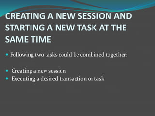 Lesson 2.Sap Session | PPT