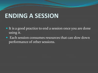 Lesson 2.Sap Session | PPT
