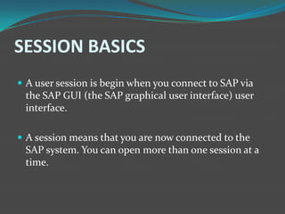 Lesson 2.Sap Session | PPT