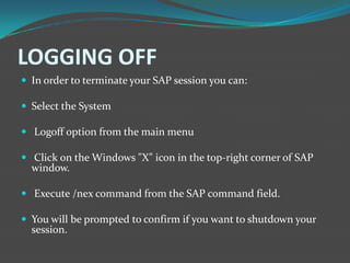 Lesson 2.Sap Session | PPT