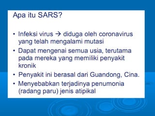 penyakit sars | PPT