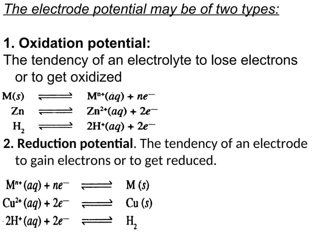 2- SCH 401_Electrochemical cells and Nernst equation [Autosaved].ppt