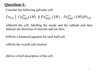2- SCH 401_Electrochemical cells and Nernst equation [Autosaved].ppt