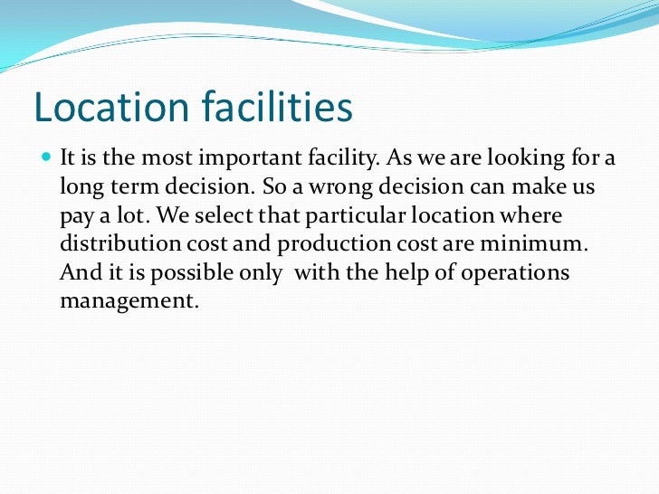 What is the scope of operation management?