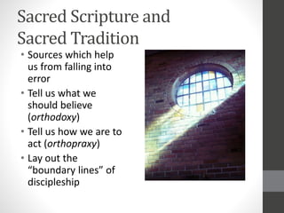 Scripture & Tradition: The Boundaries of Discipleship (Building a ...