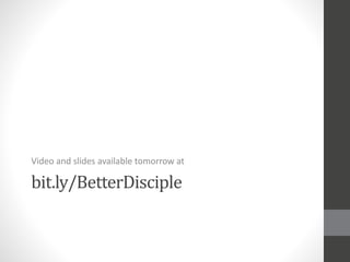 Scripture & Tradition: The Boundaries of Discipleship (Building a Better Disciple Part Two) | PPTX