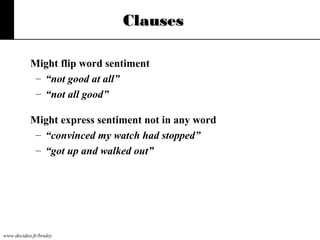Big Data & Sentiment Analysis | PPT | Databases | Computer Software and Applications