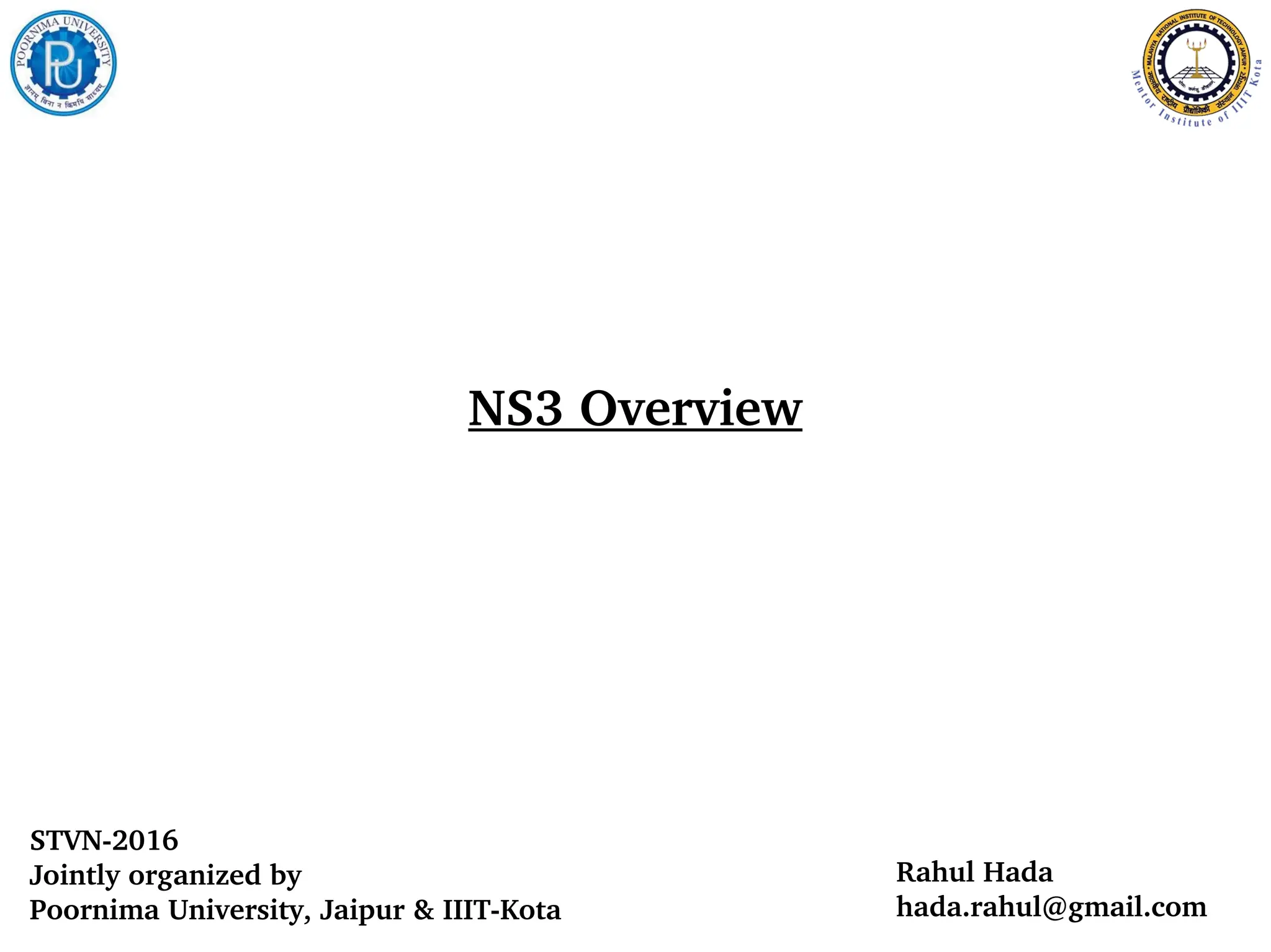presentation on NS3 by rahul hada (Session 2) | PDF
