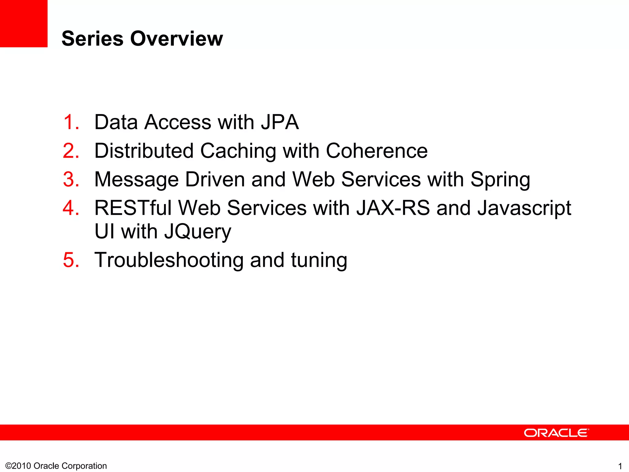 JPA and Coherence with TopLink Grid | PPT