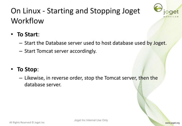 Joget Workflow v4 Training - Module 2 - Setting up Joget Workflow | PPT