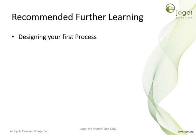Joget Workflow v4 Training - Module 2 - Setting up Joget Workflow | PPT