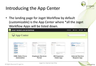 Joget Workflow v5 Training Slides - Module 2 - Setting up Joget Workflow | PPTX | Operating ...