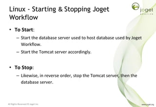 Joget Workflow v6 Training Slides - 2 - Setting Up Joget Workflow | PPT | Free Download