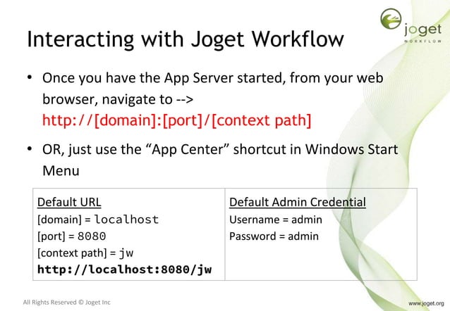 Joget Workflow V6 Training Slides 2 Setting Up Joget Workflow Ppt Free Download