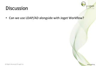 Joget Workflow v6 Training Slides - 2 - Setting Up Joget Workflow | PPT