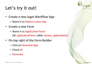 Joget Workflow v6 Training Slides - 2 - Setting Up Joget Workflow | PPT