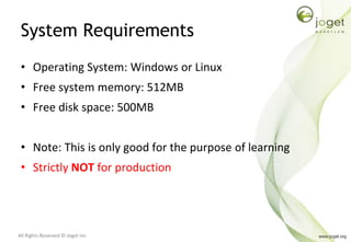 Joget Workflow v6 Training Slides - 2 - Setting Up Joget Workflow | PPT