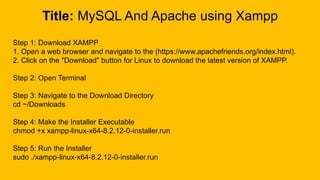 2-Setting Up Servers of apache and kali linux.pptx