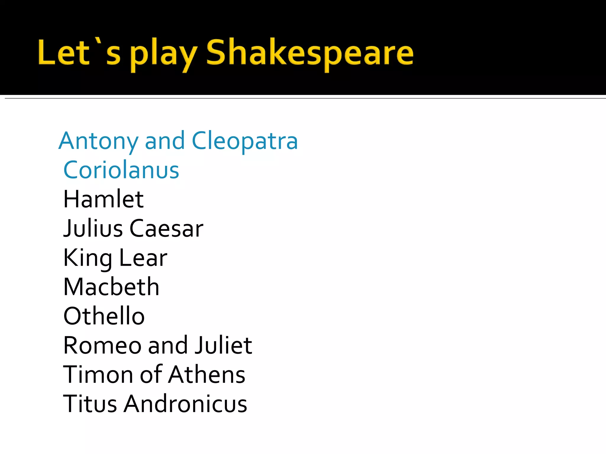 2 shakespeare biography | PPT