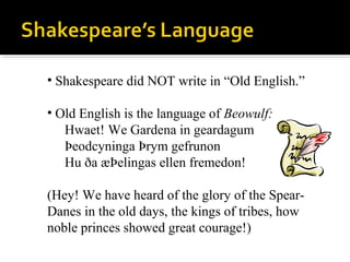 2 shakespeare biography | PPT