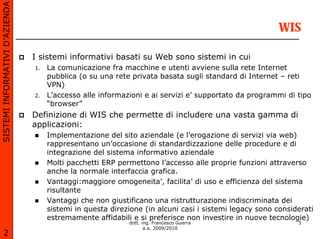2 sistemi informativi d azienda | PPT