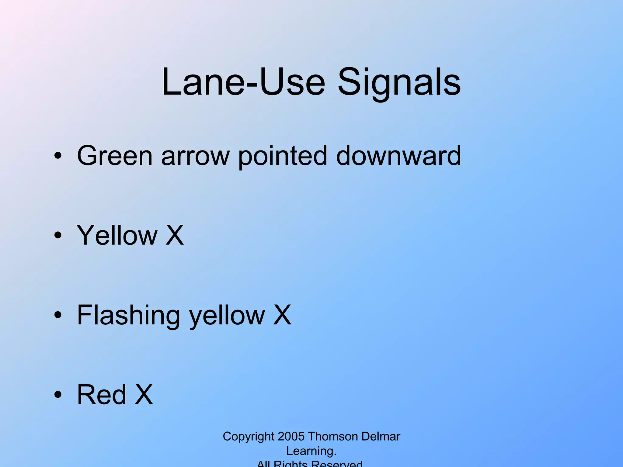 Signals and Roadway Markings | PPTX