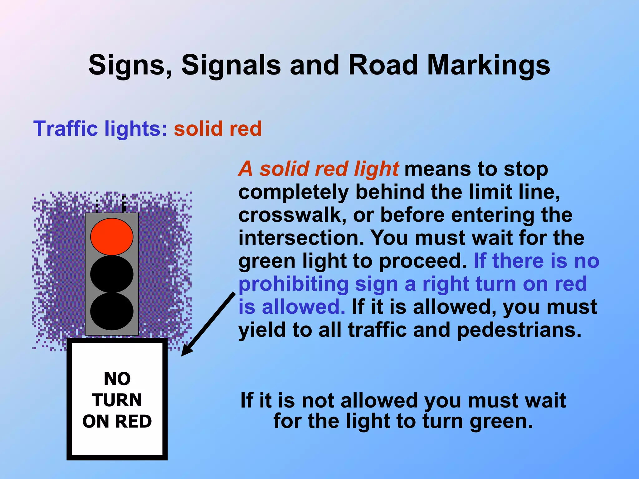 Signals and Roadway Markings | PPTX
