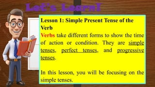 2-SIMPLE TENSES OF THE VERB-PowerPT.pptx