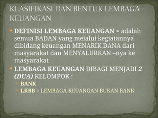 Sistem perbankan dan lembaga keuangan bank | PPT