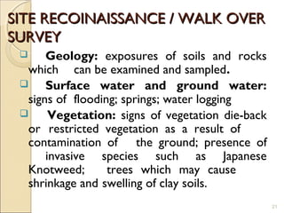 lecture2 site investigation | PPT