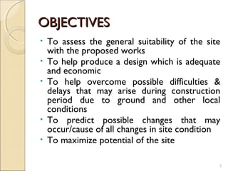 lecture2 site investigation | PPT