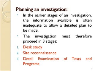lecture2 site investigation | PPT
