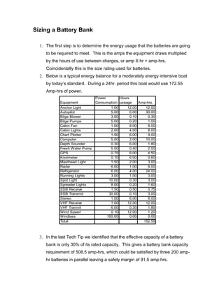 2 Sizing Battery Bank 7 16 09 | PDF
