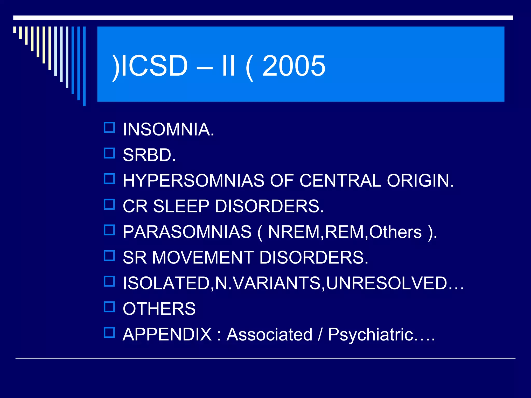Sleep Medicine - updated management - Dr.Tarek Asaad | PPT