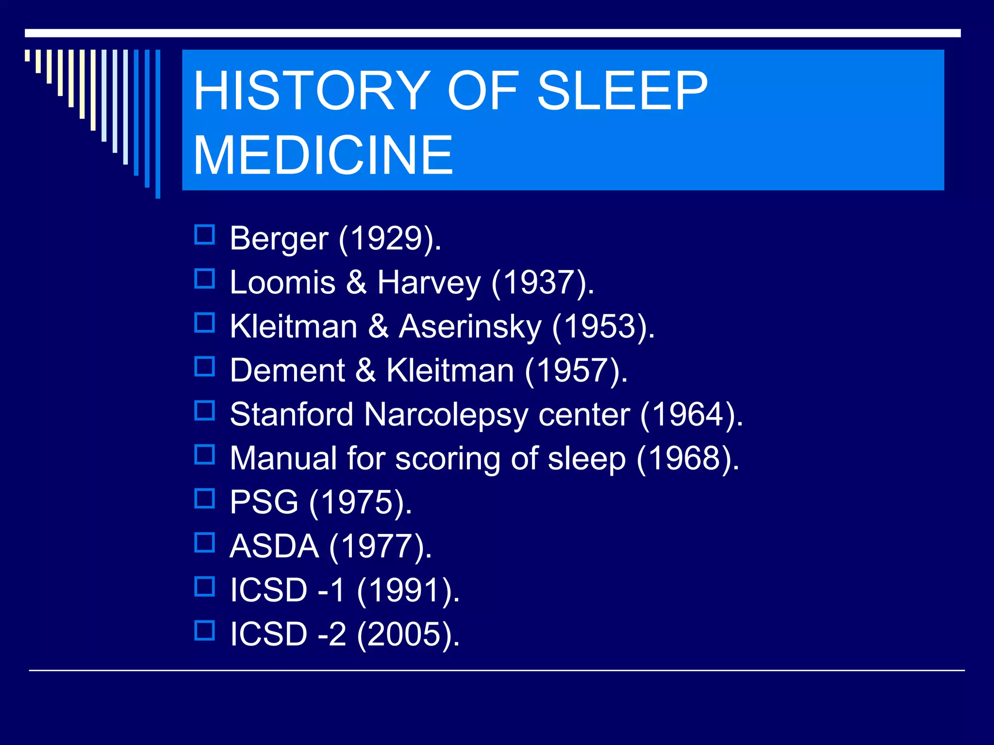 Sleep Medicine - updated management - Dr.Tarek Asaad | PPT