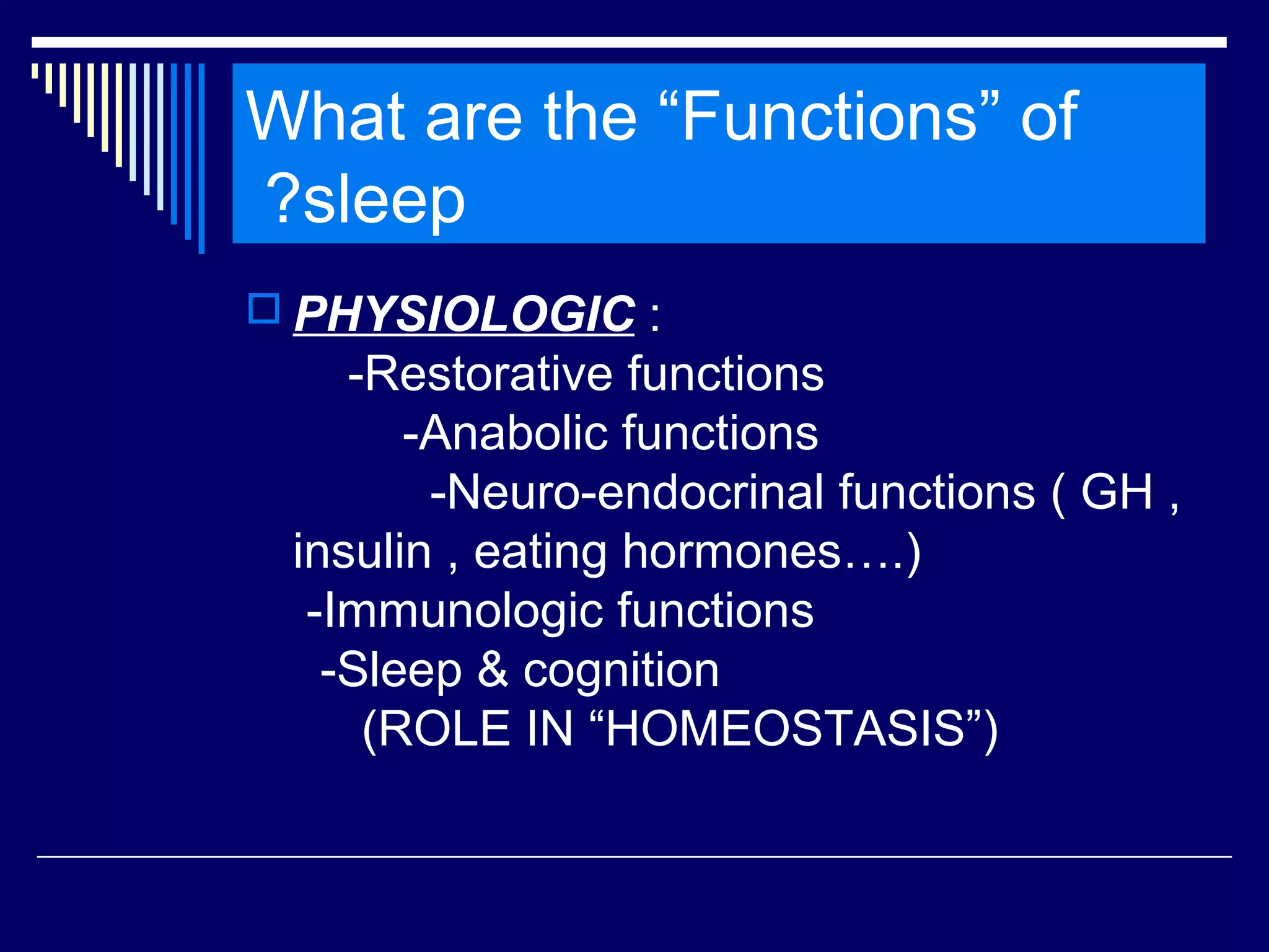 Sleep Medicine - updated management - Dr.Tarek Asaad | PPT