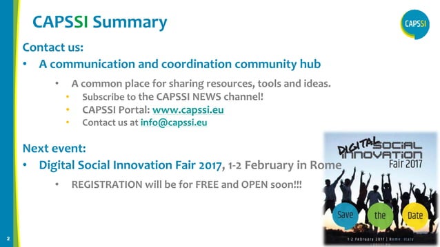 SIC Launch Event: CAPS Ecosystem | PPTX | Environment | Science