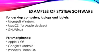 Computer Software - Technology and Livelihood Education | PPTX