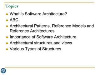 Software Architecture | PPT