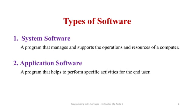Software classification | PPTX | Operating Systems | Computer Software ...