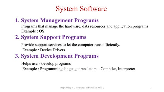 Software classification | PPTX | Operating Systems | Computer Software ...