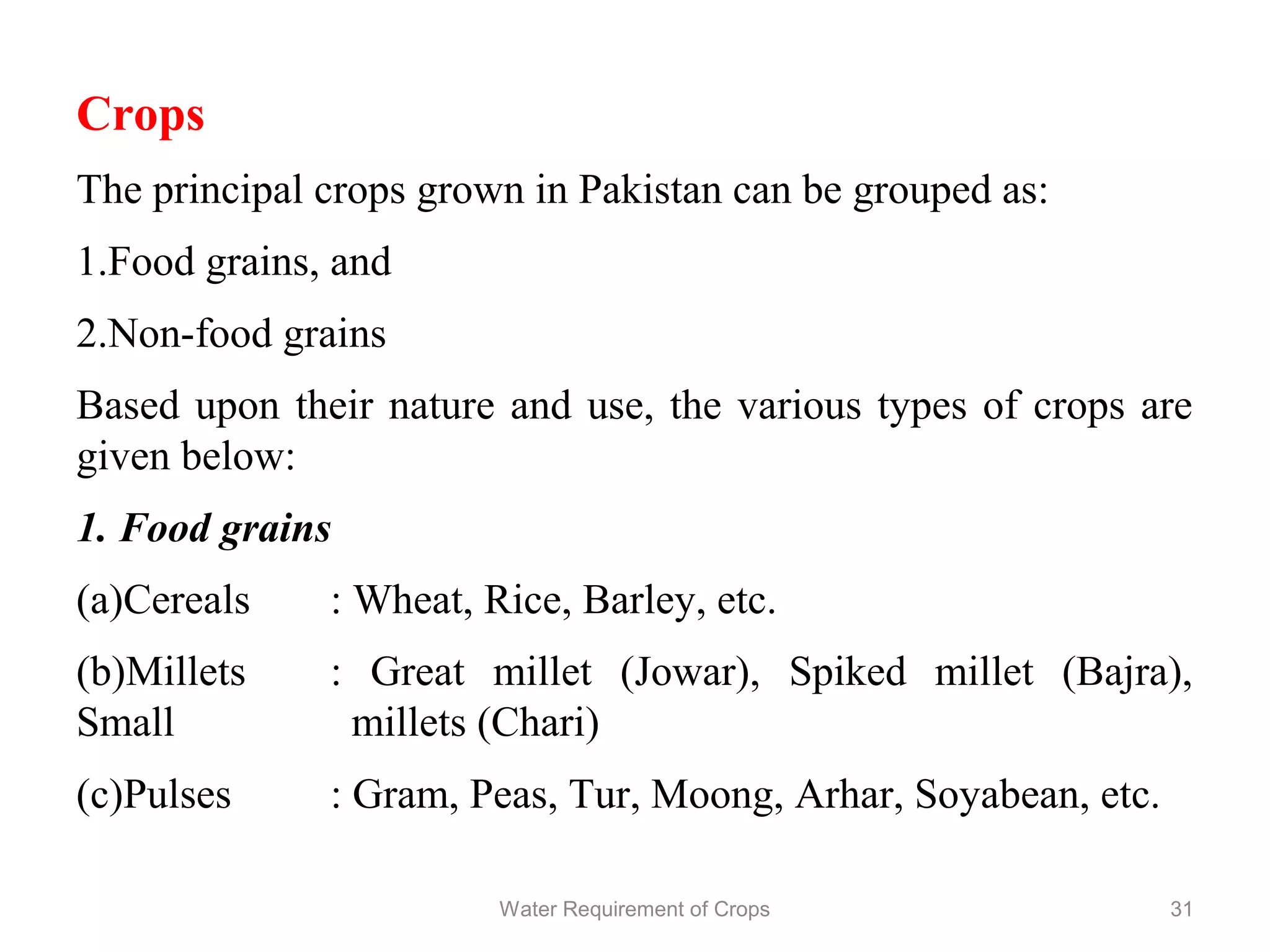 Soil Water Crop Relationship | PPT