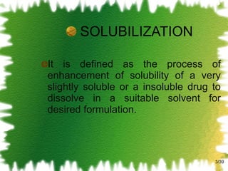 solubility enhancement -by pH change & complexation | PPT