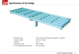 2-Span PSC Composite Girder Tutorial PDF | PDF