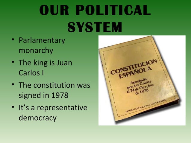 2. spanish political system | PPT | Politics