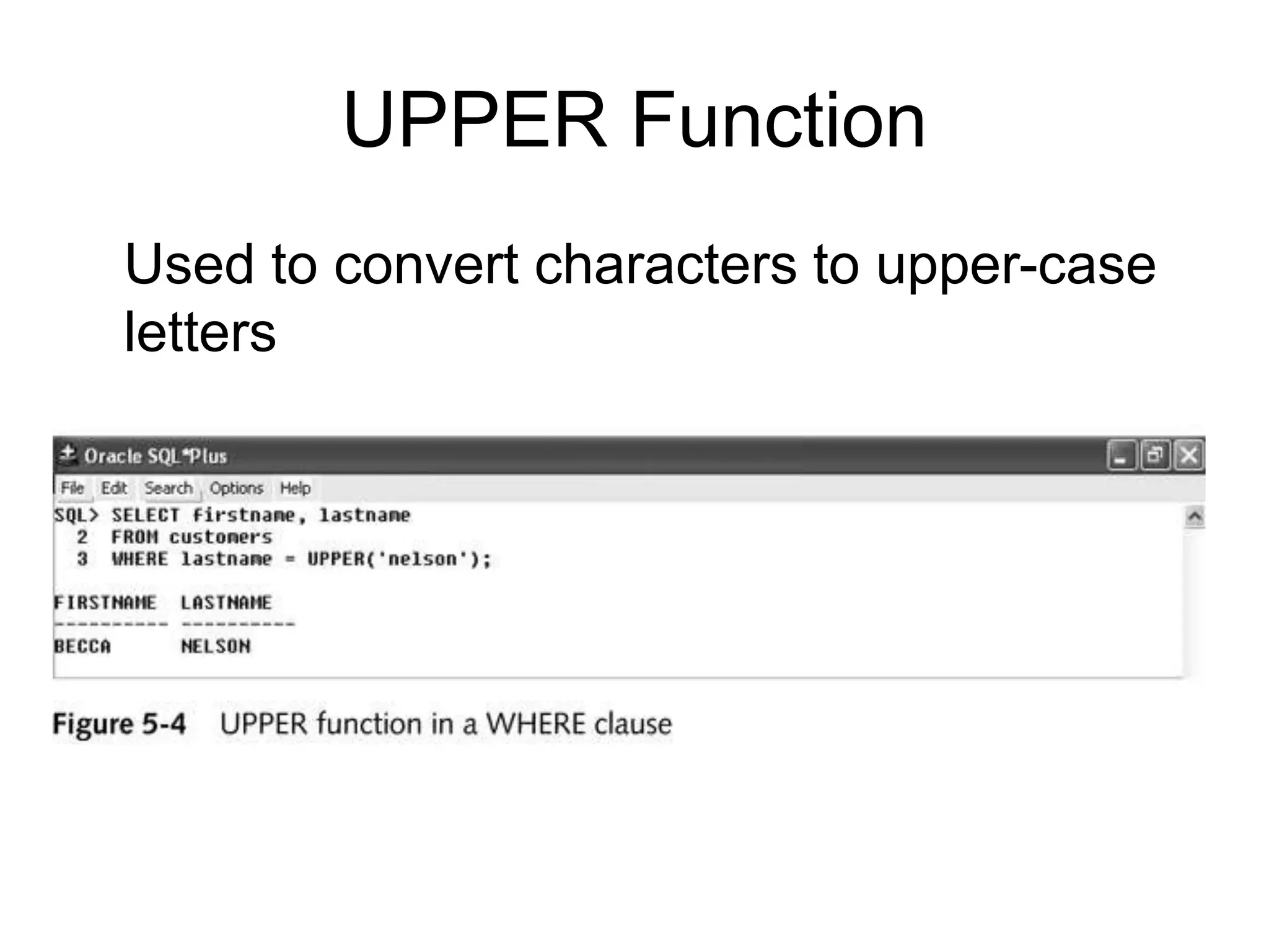 2 sql - single-row functions | PPT